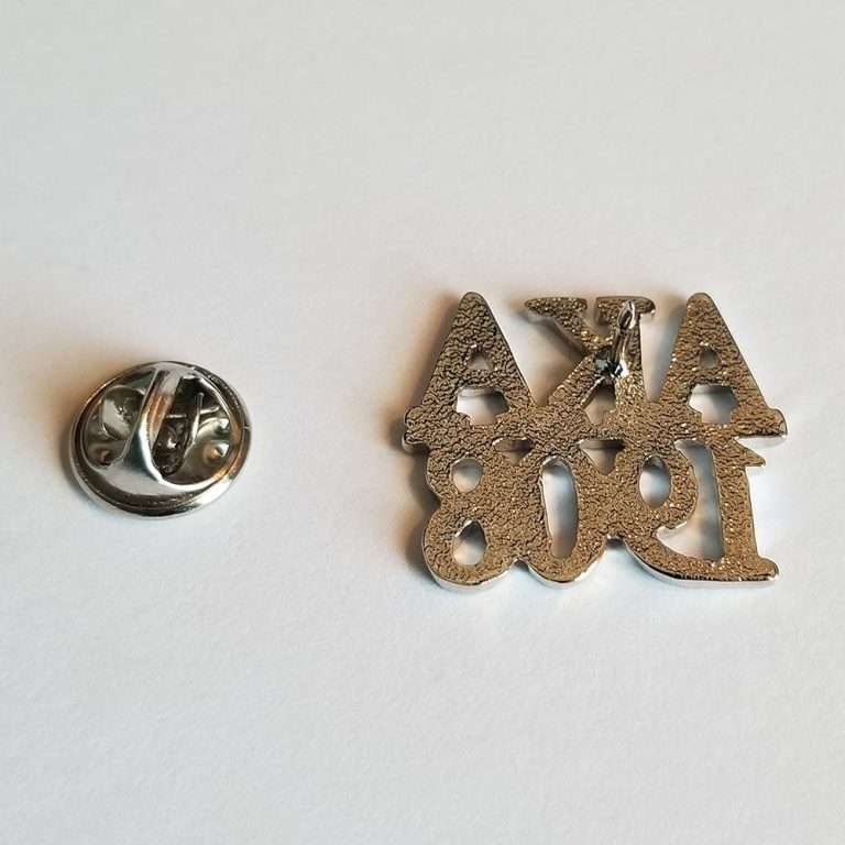 AKA Pin - Silver Letter 1908 Pin